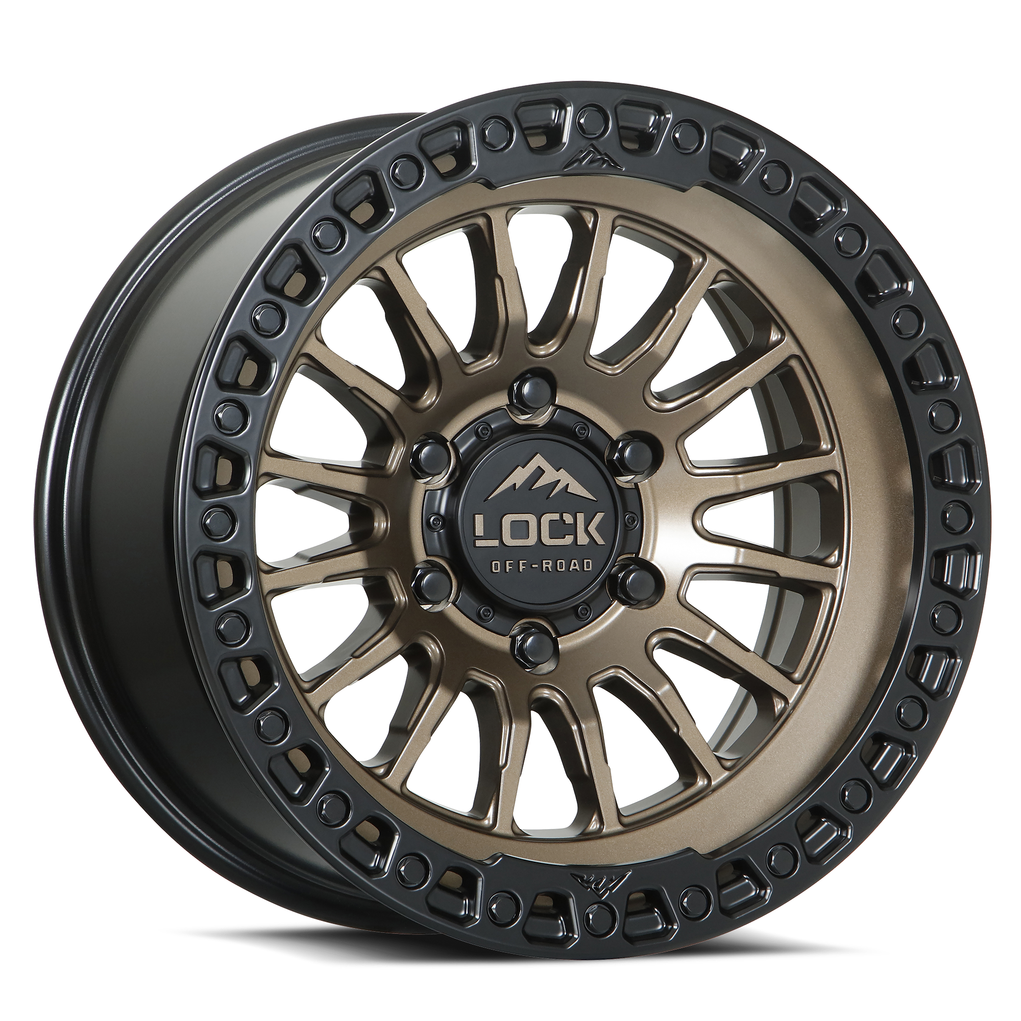 GRIT- MATTE BRONZE W MATTE BLACK RING – Lock Off-Road Wheels